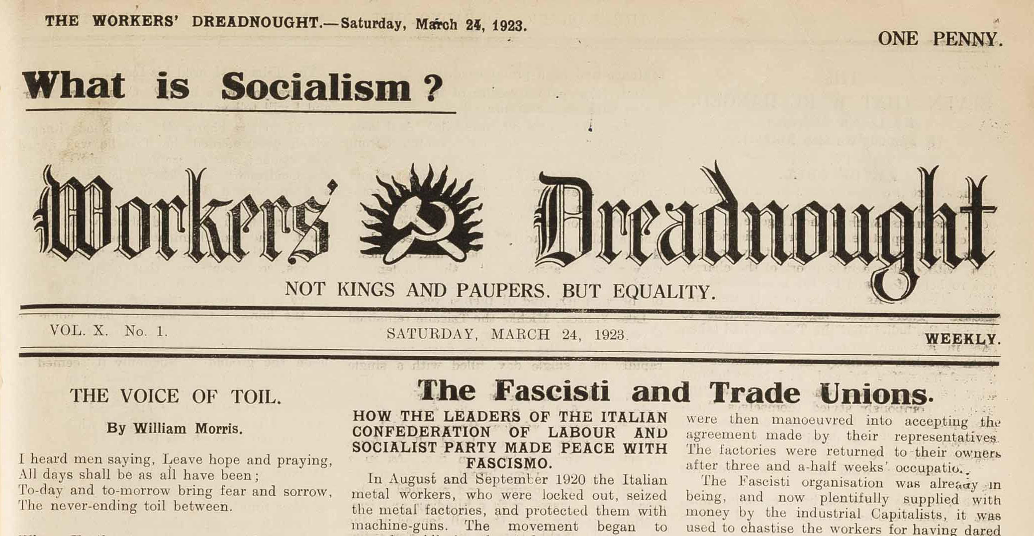 The Workers' Dreadnought (Vol. 10 No. 01 - 24 March 1923) | libcom.org